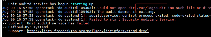 Linux审计服务Auditd systemctl重启问题解决_job for auditd.service failed because the control -CSDN博客