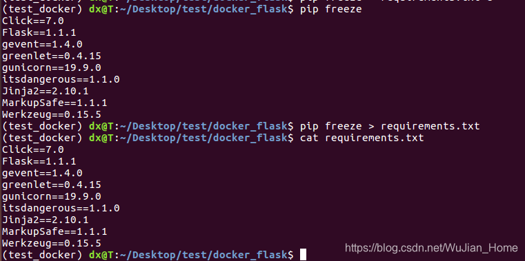 完整python使用docker打包部署flask项目(flaskgunicorngevent)python打dock File Falsk依赖包名 Csdn博客