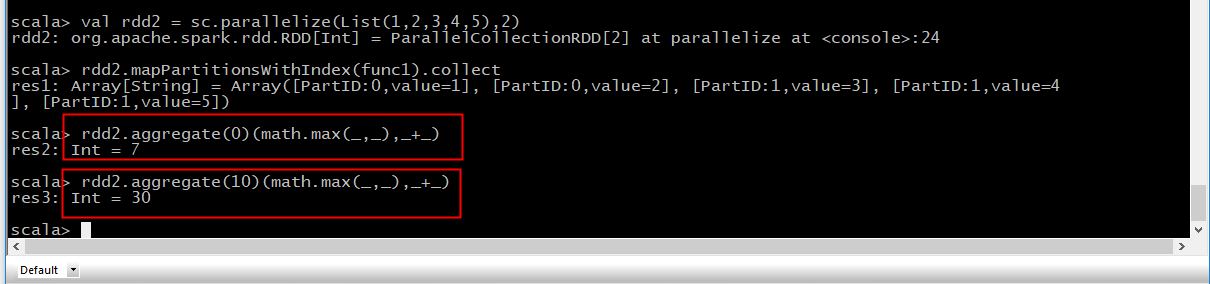 Spark高级算子：mappartitionswithindex，aggregate，aggregatebykey 