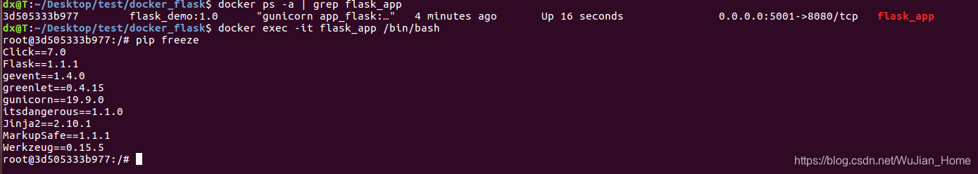 完整python使用docker打包部署flask项目(flask Gunicorn Gevent) Python打dock File Falsk依赖包名 Csdn博客