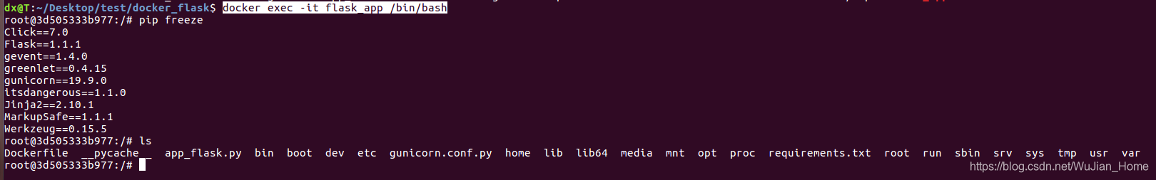 完整python使用docker打包部署flask项目(flask Gunicorn Gevent) Python打dock File Falsk依赖包名 Csdn博客