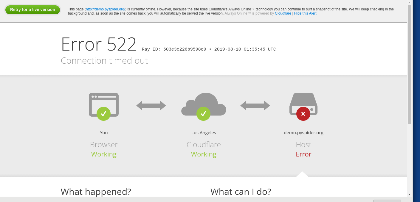 遇见web服务器错误码522怎么处理_error code 522-CSDN博客