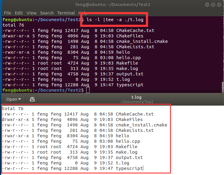 Linux | 将终端输出结果输出到log日志/文件_tee 怎么输出log-CSDN博客