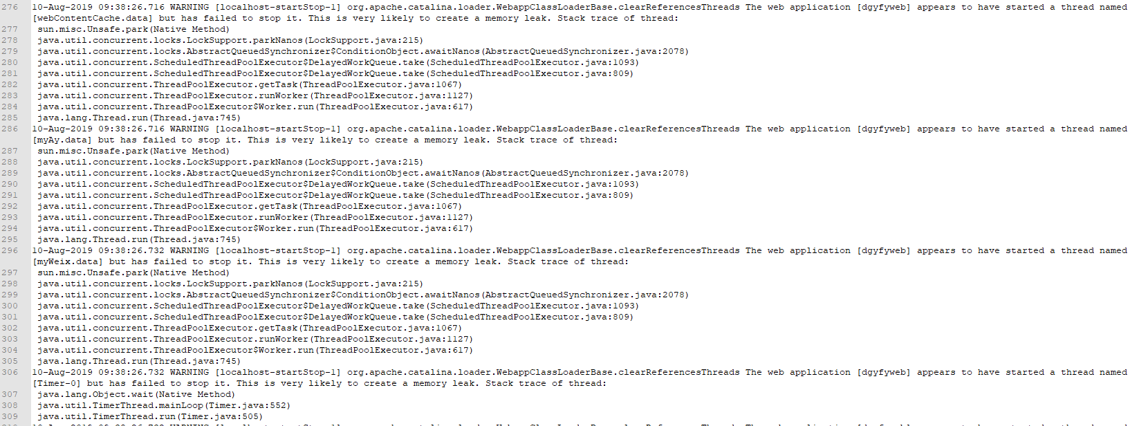 but failed to unregister it when the web application was stopped-CSDN博客