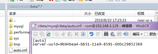 mysql 启动报Initialization of the server's UUID failed because it could not be read from the auto ...