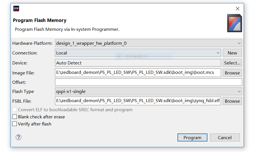 [zedboard学习笔记1]关于zedboard固化程序到flash问题解决方案(开发工具2019.1)_problem in initializing hardware flash ...