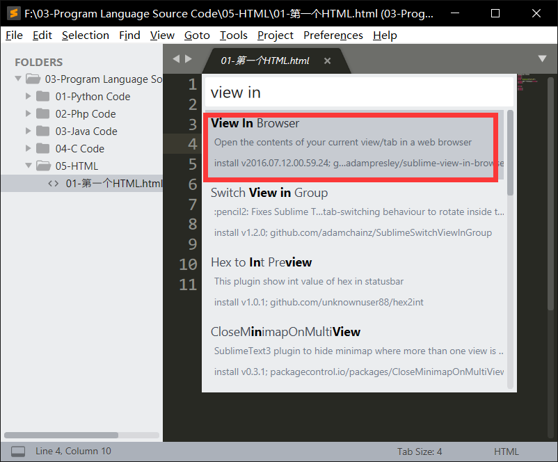 Sublime Text3搭建HTML环境_sublime html-CSDN博客