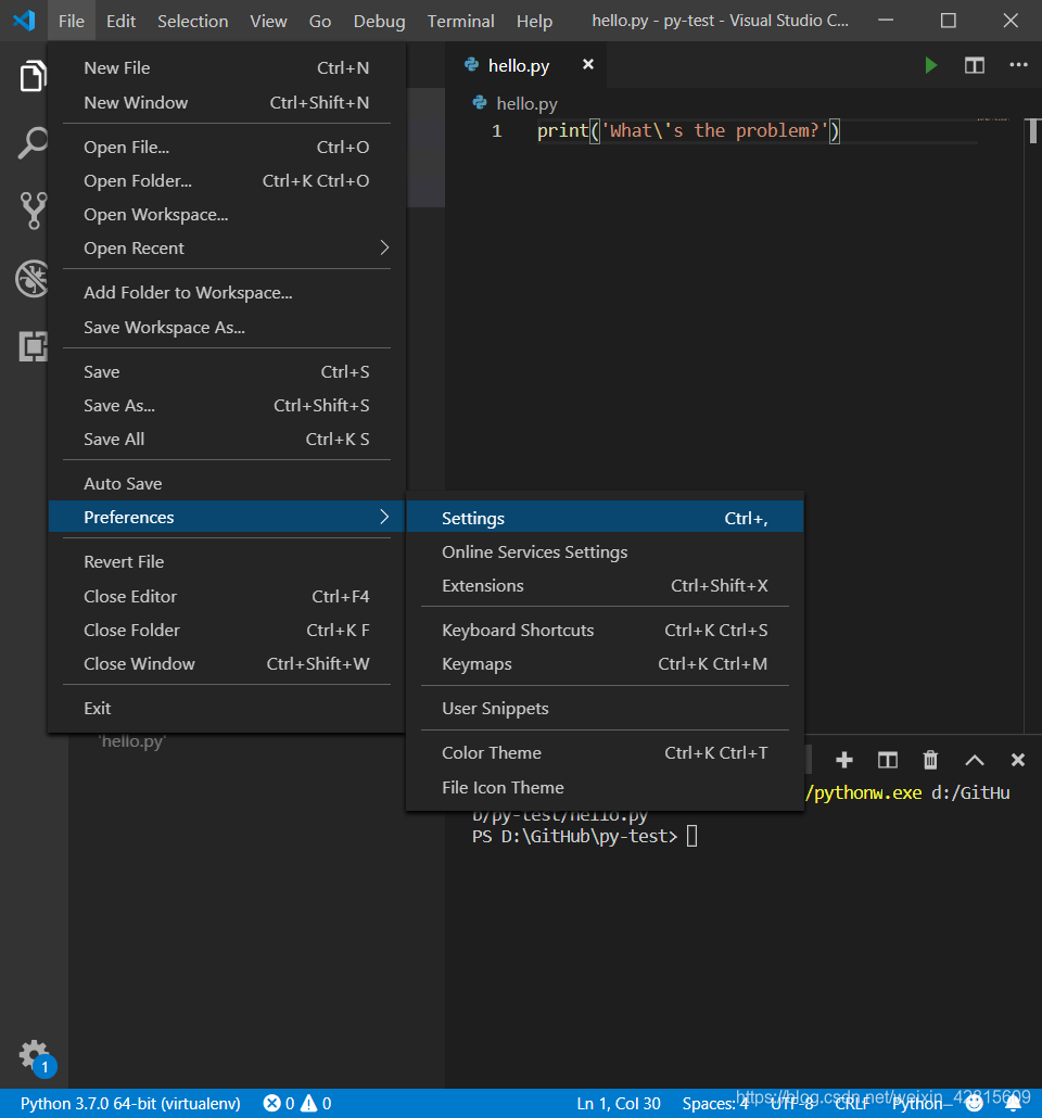 Vscode配置python 控制台终端terminal 不输出不显示 解决办法vscode控制台输入where Python是空的 Csdn博客