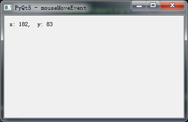 Python学习笔记之PyQt5光标位置追踪 - mouseMoveEvent_pyqt5 mousemoveevent-CSDN博客