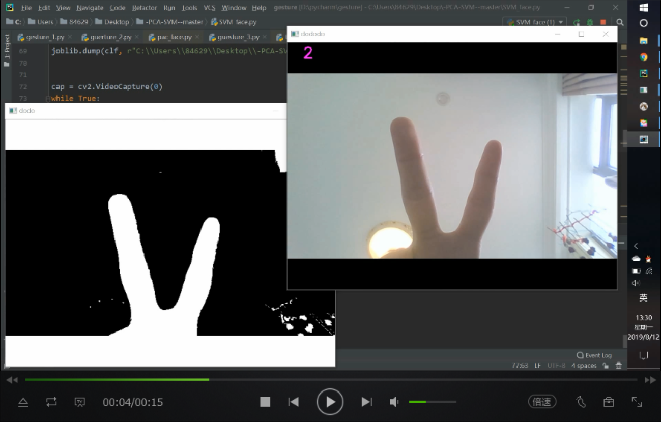 python PCA+SVM手势识别_python svm 动作连续识别-CSDN博客