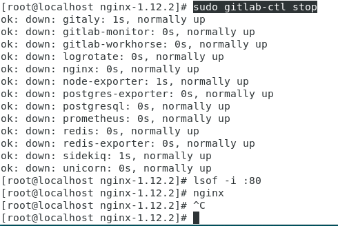 gitlab关闭及ginx: [emerg] bind() to 0.0.0.0:80 failed (98: Address already in use) 报错NGINX80端口被占用究极 ...