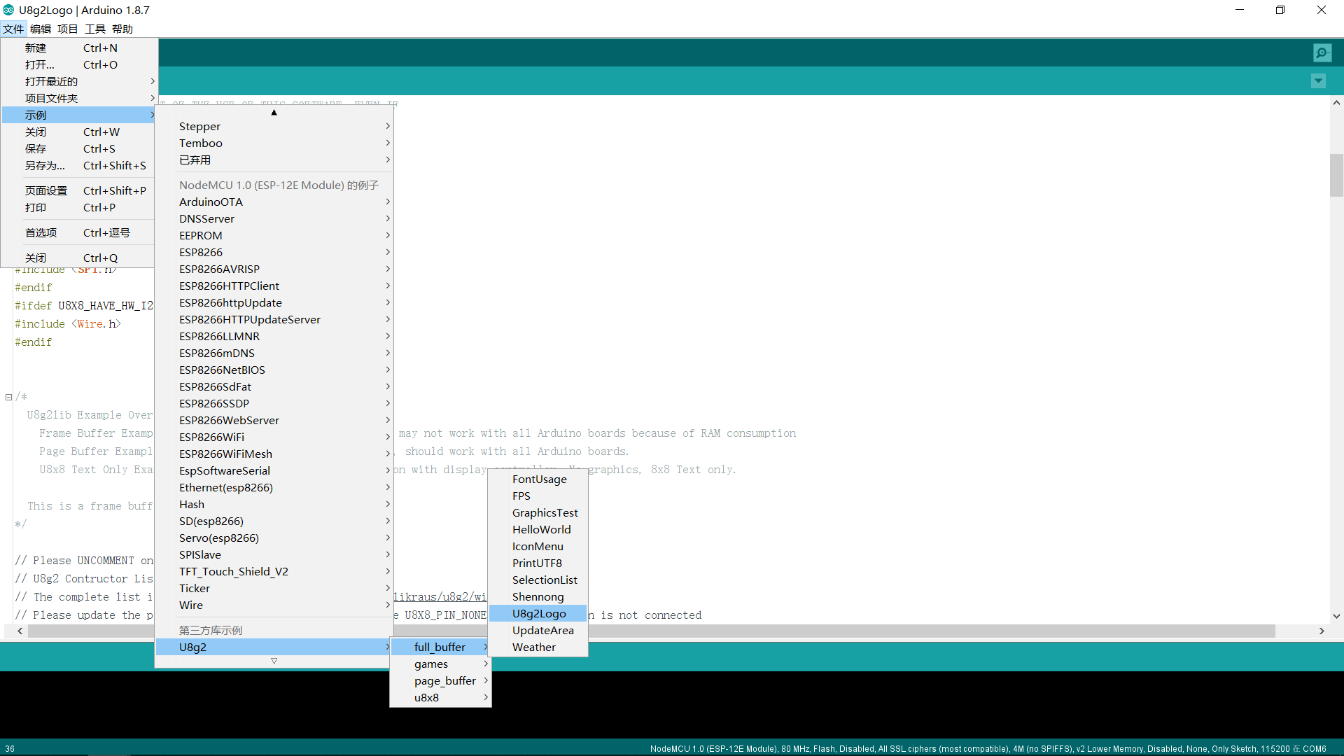ESP8266如何使用u8g2(I2C)驱动SH1106的OLED_esp8266 sh1106-CSDN博客