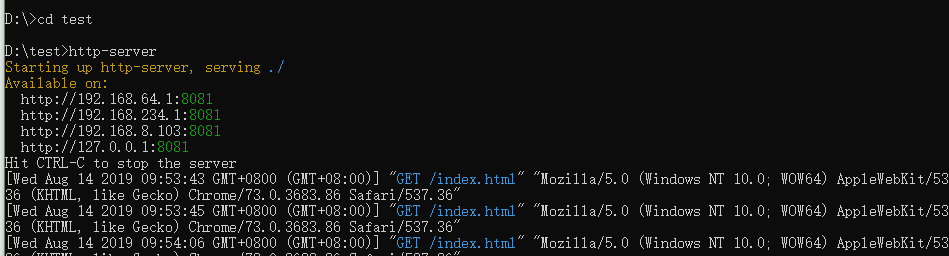 Node Http server 3188 CSDN 