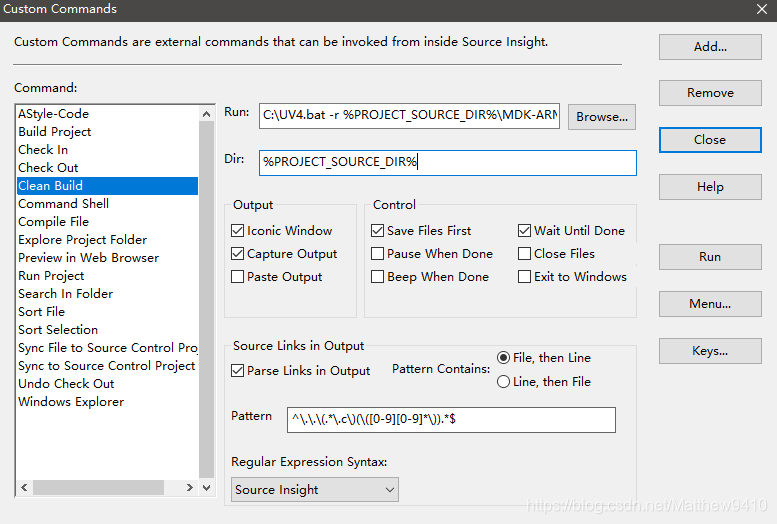 Source Insight 40调用keil Command Line进行编译和下载souceinsight 命令行 Csdn博客