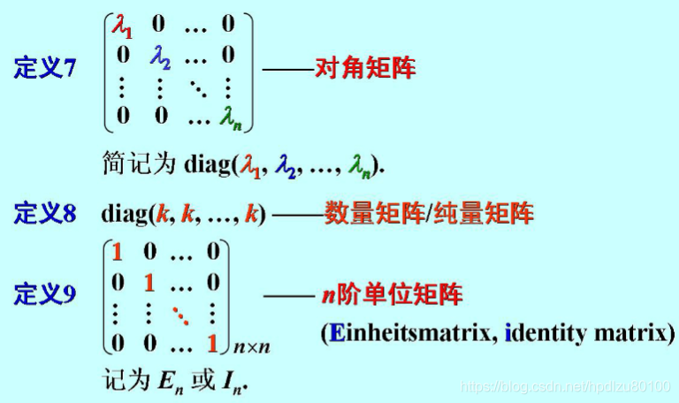 线性代数学习笔记——第二讲——矩阵的定义及示例矩阵的概念及例子 Csdn博客