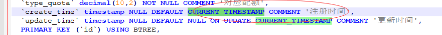 MySQL `create_time` TIMESTAMP NULL DEFAULT CURRENT_TIME' at line 3_default at line 3-CSDN博客