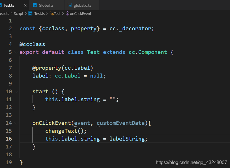 Cocos Creator使用typescript开发,如何定义全局函数和全局变量ts Cocos创建变量 Csdn博客 5999