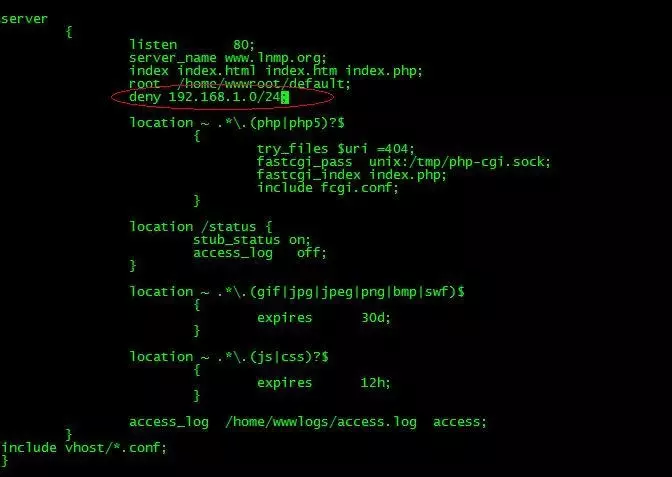 Nginx 禁止某个IP或者IP段访问的方法_nginx 屏蔽ip段-CSDN博客