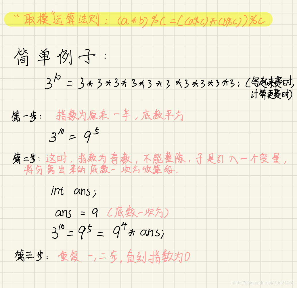 快速幂算法推导(详解)快速模幂算法证明 Csdn博客eow 1103