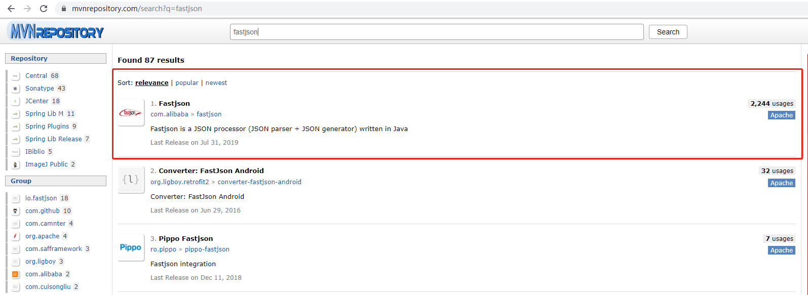 Java Maven 项目中引入并使用 FastJson_3.6的maven应该用哪个fastjson-CSDN博客