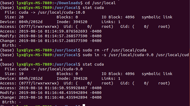 Ubuntu18.04两个Cuda（cuda10.0+cuda9.0）、两个Cudnn(cudnn7.3.1+cudnn7.0.5)，并进行自由切换_runeeror数据都应该在一台设备,但是 ...