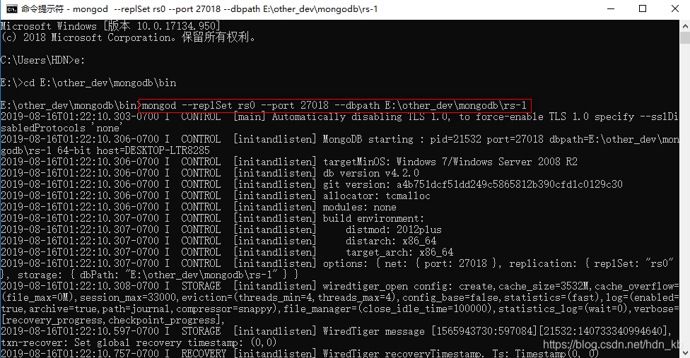 Mongodb复制(副本集)——windows上进行部署在windows部署mongodb副本集 Csdn博客 1001