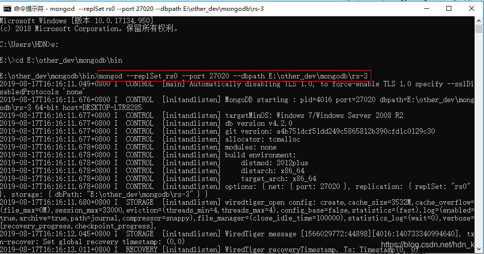 Mongodb复制(副本集)——windows上进行部署在windows部署mongodb副本集 Csdn博客