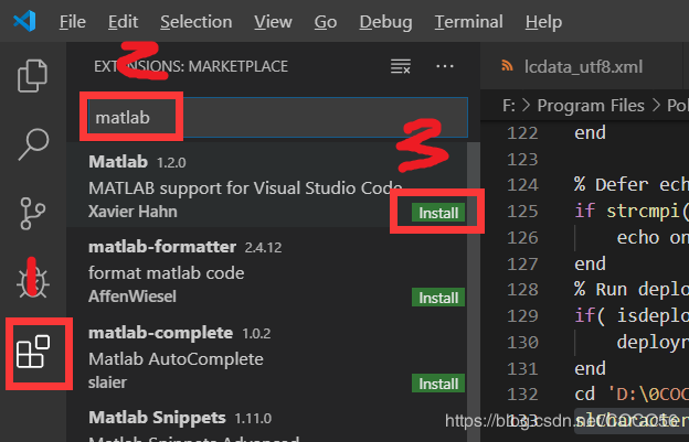 matlab 源码乱码以及如何使用VSCode编辑matlab源码 | matlab自动补全代码的编辑器_matlab中的matlab ...