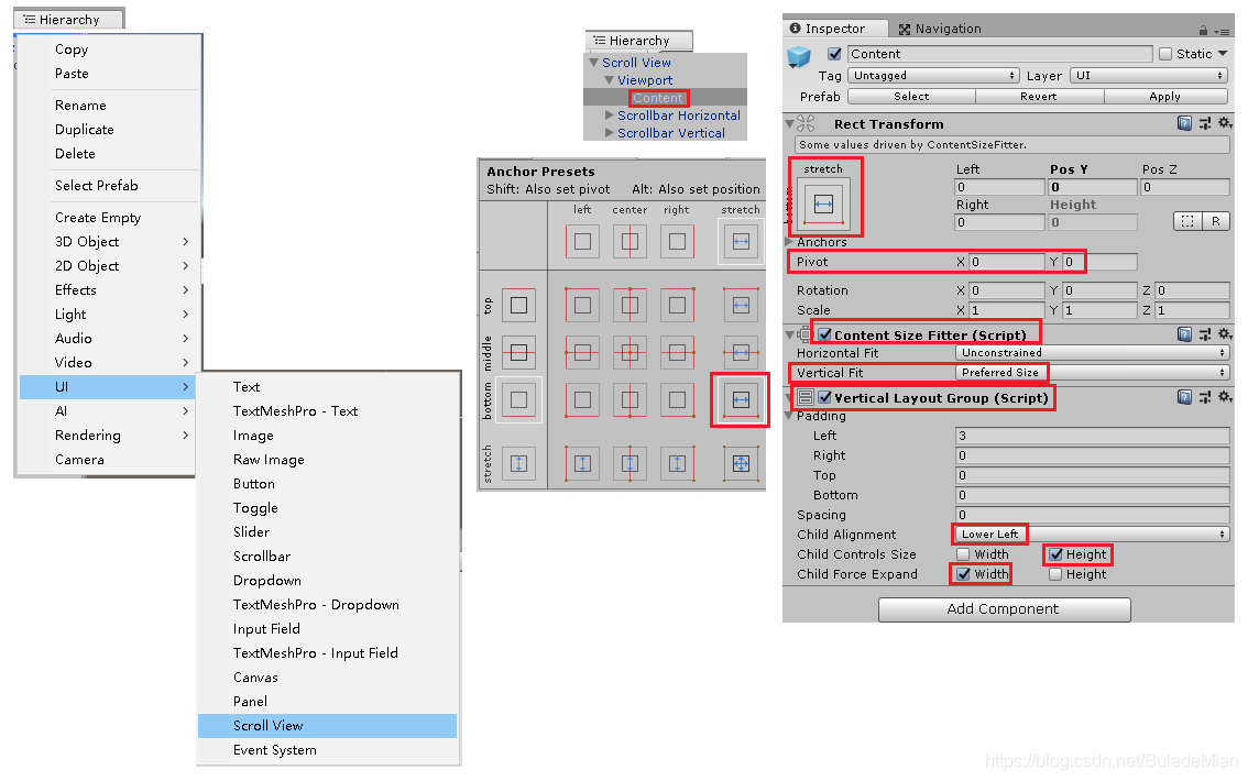 Unity Ugui Scroll View左下角对齐从下至上排列的问题解决办法unity Scroll 怎么从下往上生成 Csdn博客