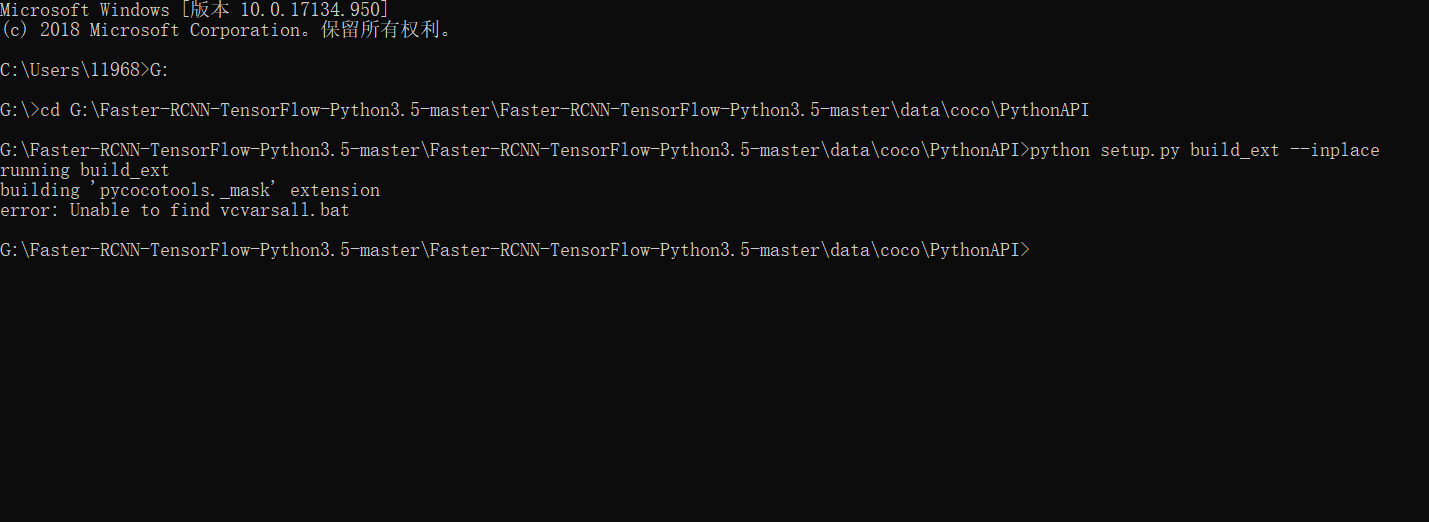 building 'pycocotools._mask' extension error: Unable to find vcvarsall.bat（图文讲解）-CSDN博客