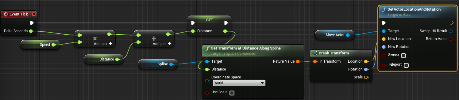 UE4学习笔记：Spline组件的使用_ue spline 使用-CSDN博客