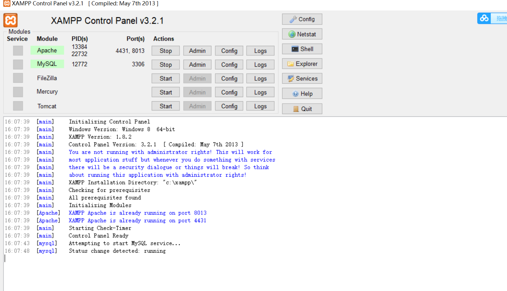 安装了xampp后无法启动apache和mysql的解决办法 Expected Path C Xampp Mysql Bin Mysqld Exe Def Zhoukeguai的博客