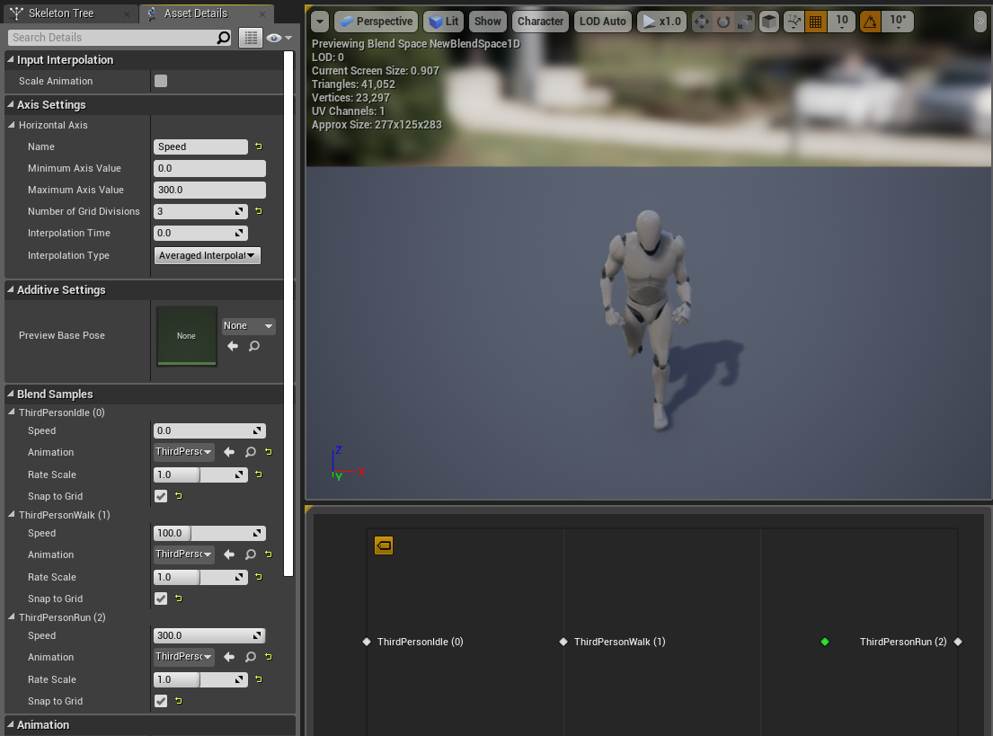 UE4学习笔记：混合空间(BlendSpace)的使用_ue混合空间-CSDN博客