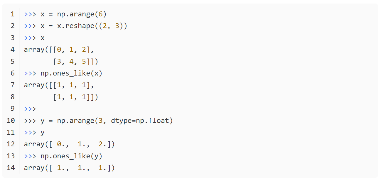 numpy的 ones_like和 zeros_like 函数_k.ones like-CSDN博客