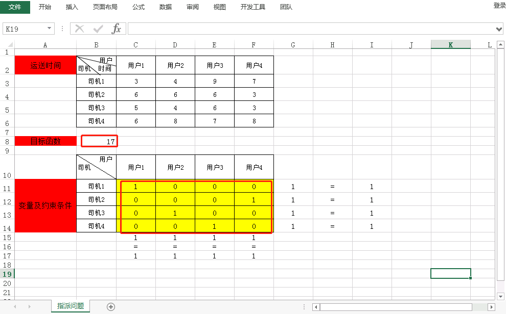 运用excel规划求解解决指派问题指派问题用excel求解 Csdn博客eoi 5800
