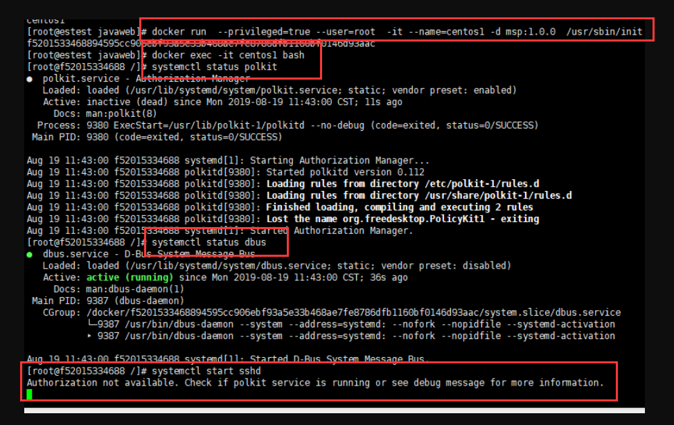 docker中执行systemctl命令问题记录和解决_启动dockerrunning in chroot, ignoring request.-CSDN博客
