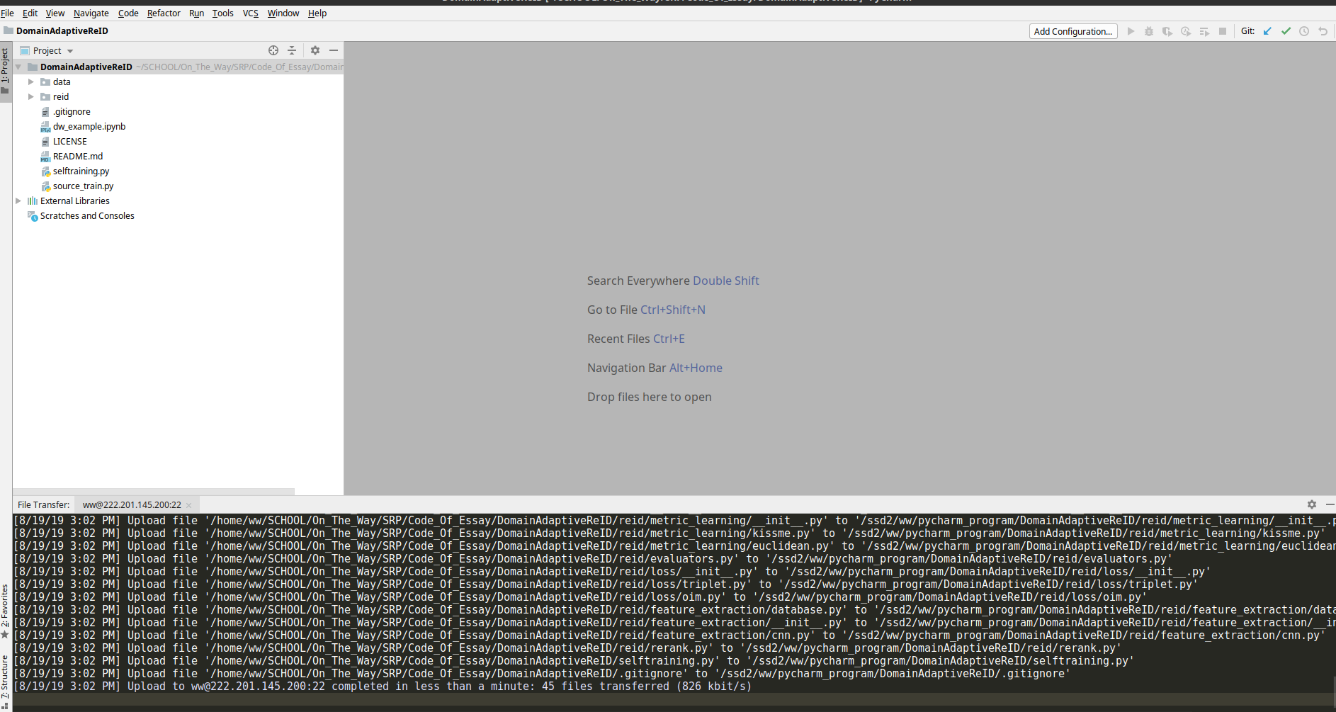 从GitHub下载代码，在pycharm上使用远程GPU运行代码_在远程服务器上跑github代码-CSDN博客
