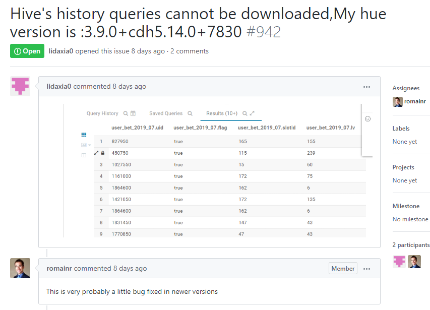 使用hue时hive的历史查询记录结果无法下载_hue查询历史记录-CSDN博客