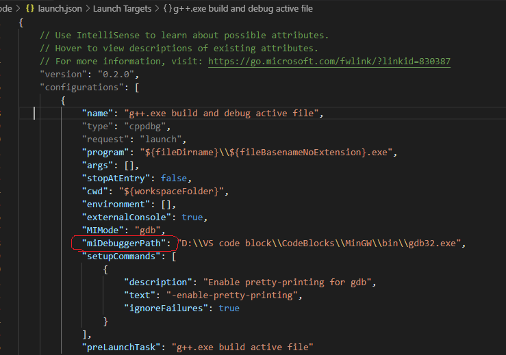 VS code报错：Launch options string provided by the project system id invalid._launch option string ...
