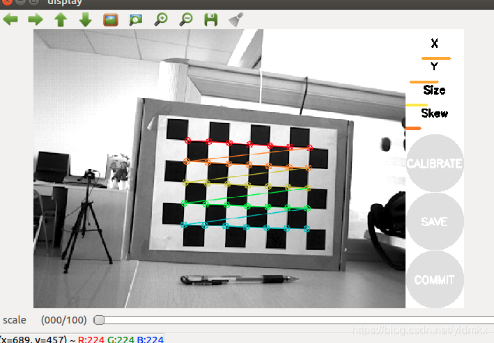 使用cameracalibration对xtion Pro Live深度相机进行参数标定rosdep Install Camera