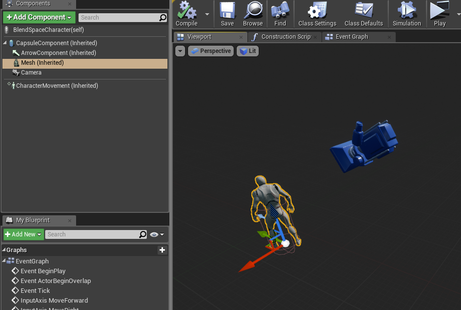 UE4学习笔记：混合空间(BlendSpace)的使用_ue混合空间-CSDN博客