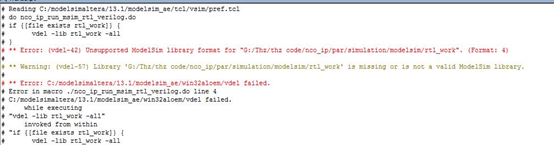Unsupported ModelSim library format for work-CSDN博客
