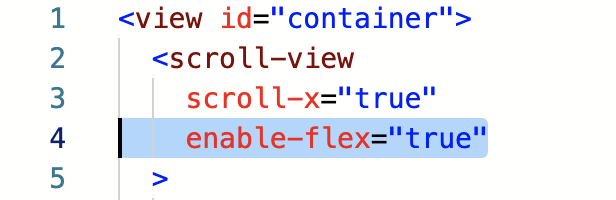 微信小程序—scroll-view横向滚动，设置disflex：flex不生效并警告设置 enable-flex 属性以使 flexbox 布局生效的解决办法_scrollview可以使用 ...