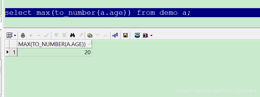 【oracle】关于oracle数据库中,字符串类型的数字,获取最大值;oracle对于varchar2类型取最大值失真问题 Csdn博客