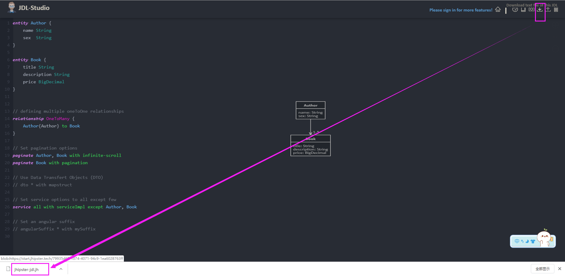 JHipster------使用JDL-Studio自动生成代码_jdl生成代码-CSDN博客