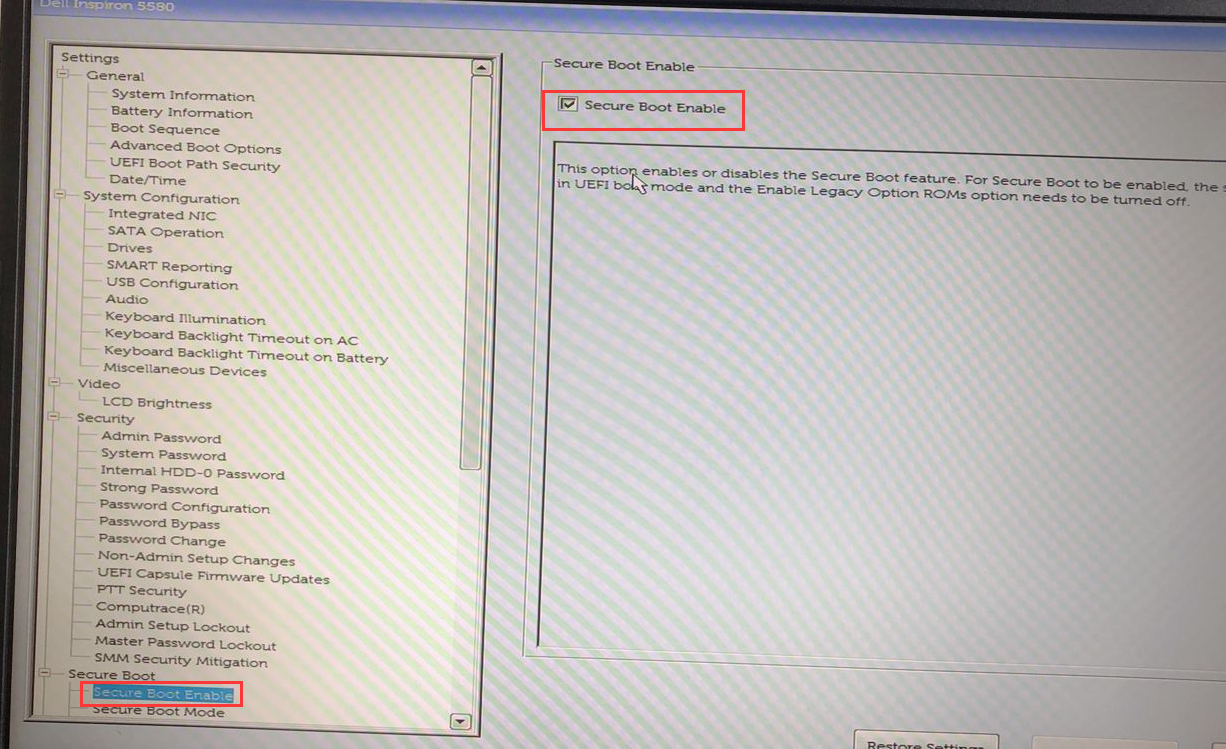 戴尔Inspiron 灵越 15 5000（5580）BIOS设置U盘启动_戴尔inspiron15bios-CSDN博客