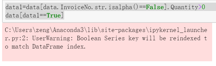错误解决1：UserWarning: Boolean Series key will be reindexed to match DataFrame index-CSDN博客